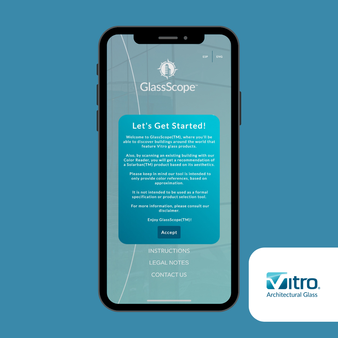 Vitro Architectural Glass lanza la aplicación móvil GlassScope™ – Vitro